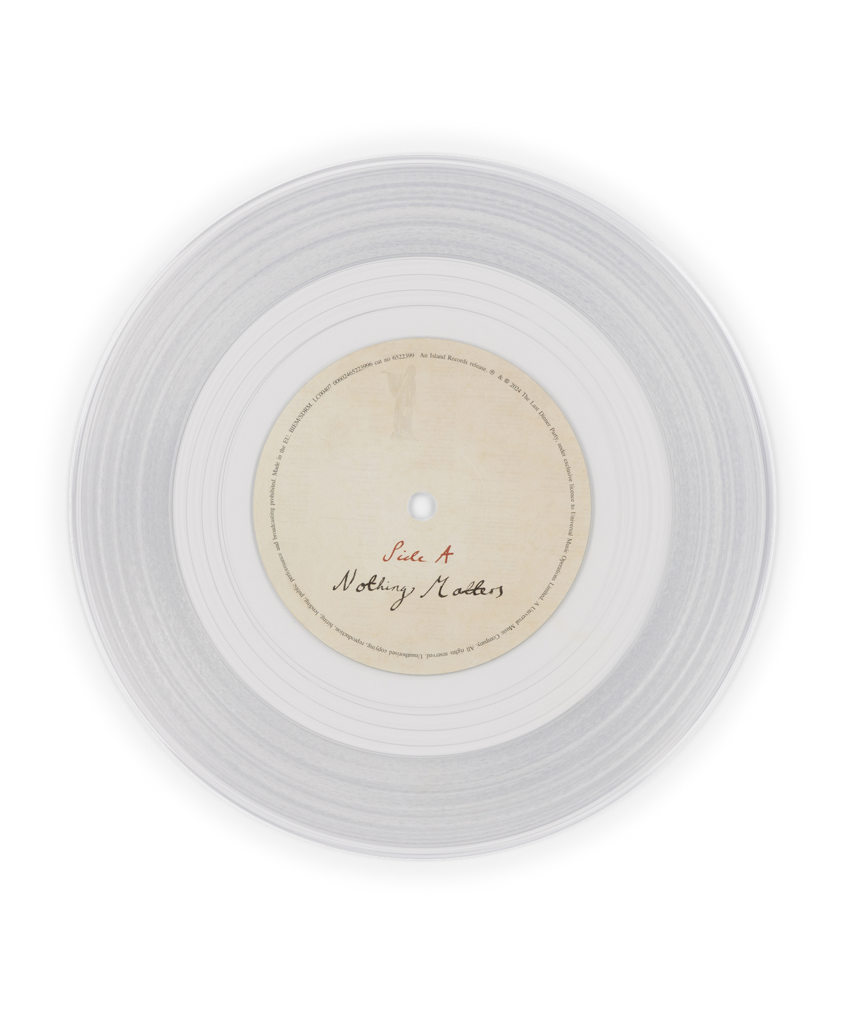 Nothing Matters: Crystal Clear Vinyl 7” Single - The Last Dinner Party